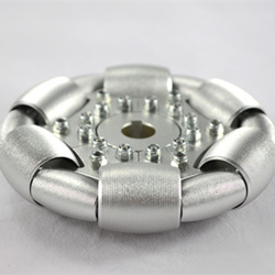 100mm Aluminum single Omni wheel for ball balance ballbot 14179 | NEXUS ...